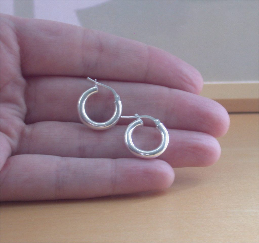 Sterling Silver 16mm Hoop Earrings | Hoop Earrings UK