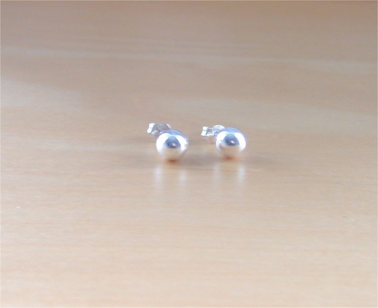 Sterling Silver 6mm Ball Stud Earrings | Silver Stud Earrings|UK
