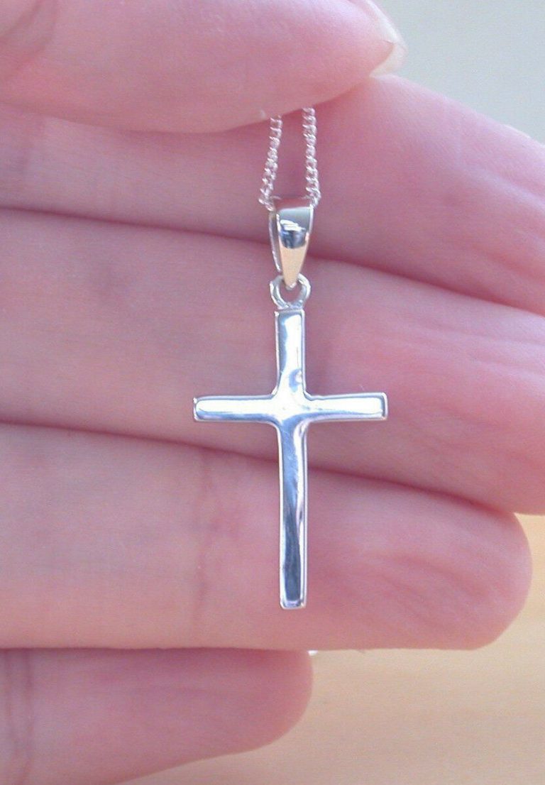 Sterling Silver Cross Pendant & Chain | Cross Necklace|Jewellery